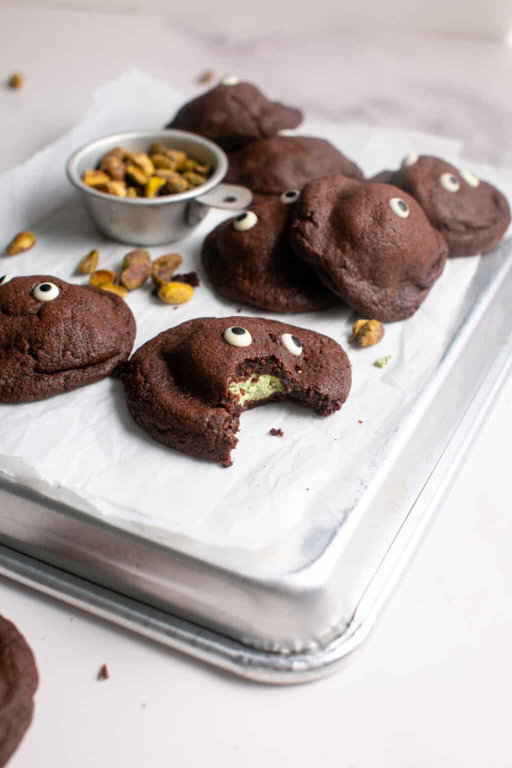 White Chocolate Pistachio Stuffed Cookie Recipe - The Little Holly That ...
